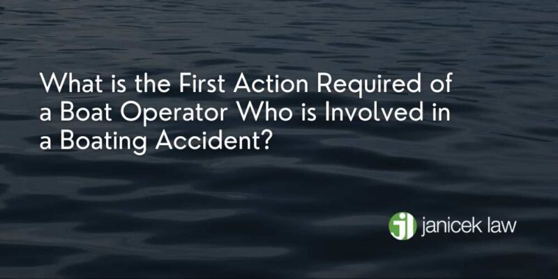 When Is a Boat Operator Required to Assist Anyone Injured In An Accident?